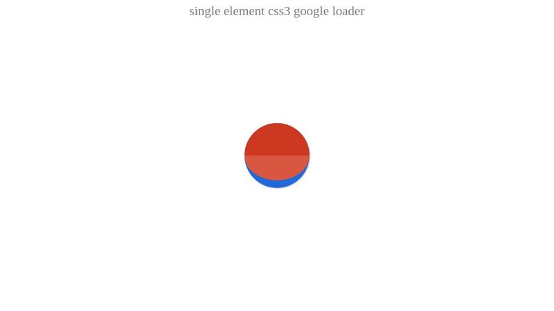 pure css3 one-element google-loader