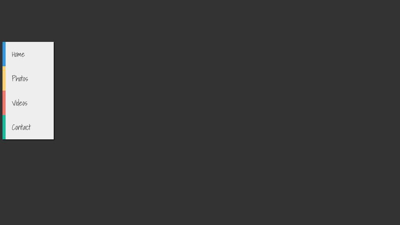 Basic vertical menu CSS3