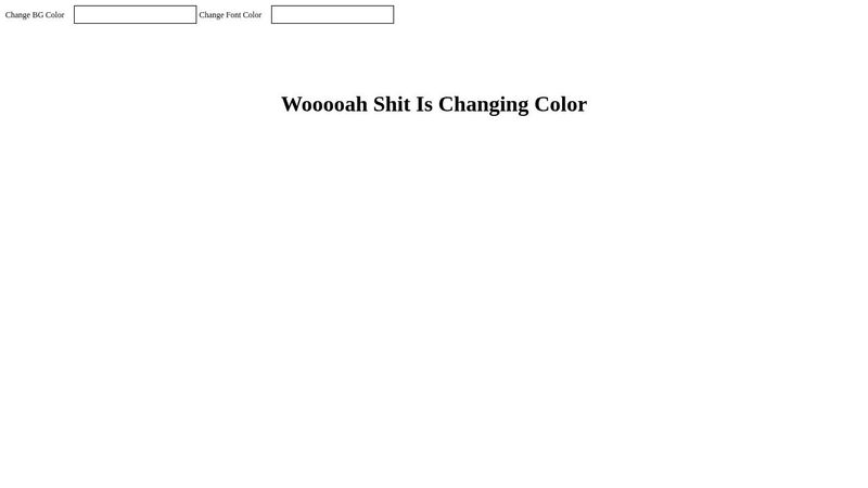 JQuery Input Change Color JQuery Input Change Color
