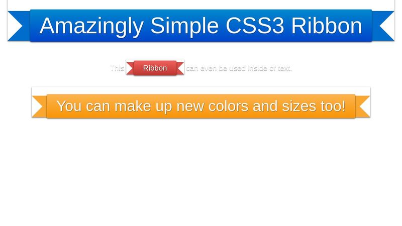 CSS3 Ribbon