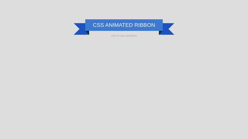 CSS Animated Ribbon