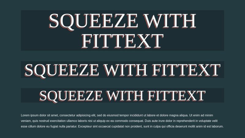 FitText Example