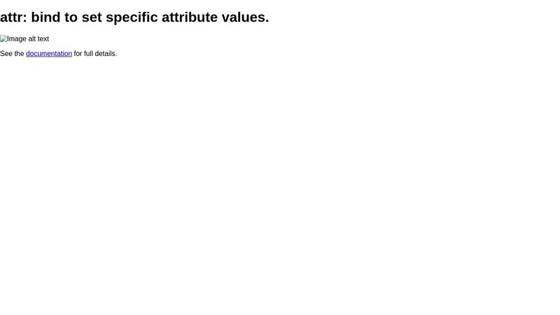 Knockout - attr binding
