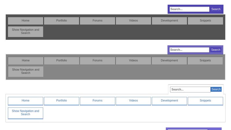 Simple Responsive Menus