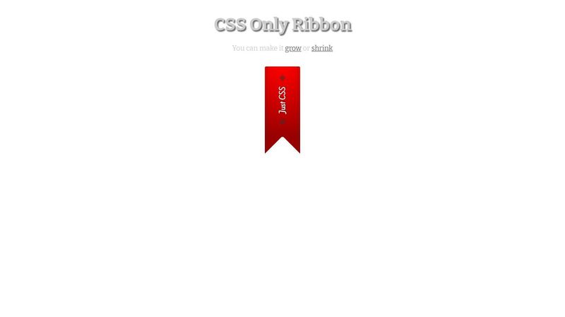 CSS Only Ribbon