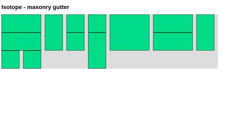 Isotope - masonry gutter