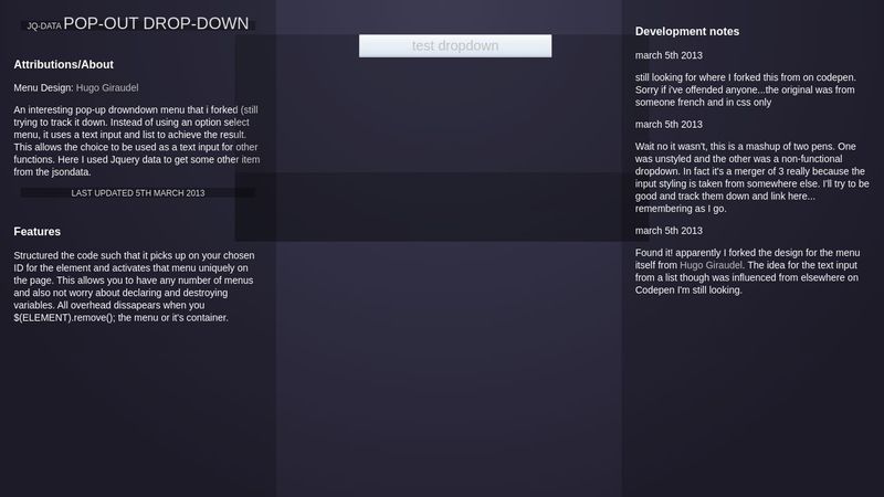 Text-input Dropdown with Jquery data.