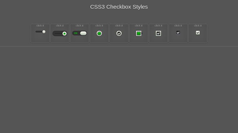 CSS3 Checkbox Styles