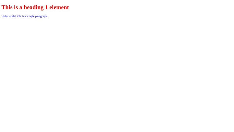 HTML + CSS Basic Example