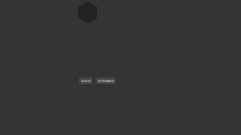 Sliding puzzle with Hexagon