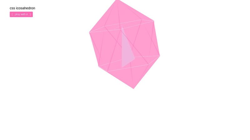 CSS 3D icosahedron