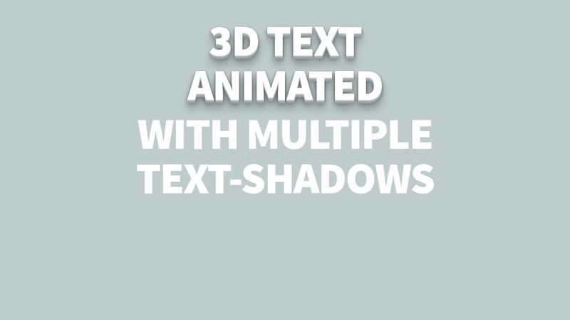 GSAP JS: multiple text-shadow