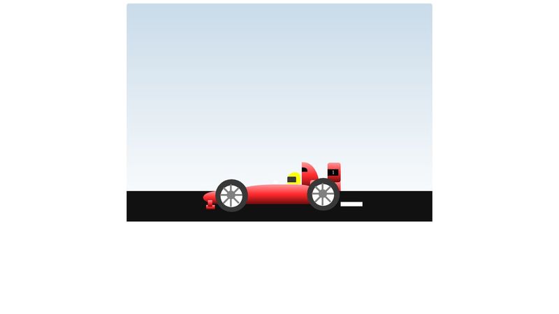css animated f1 car