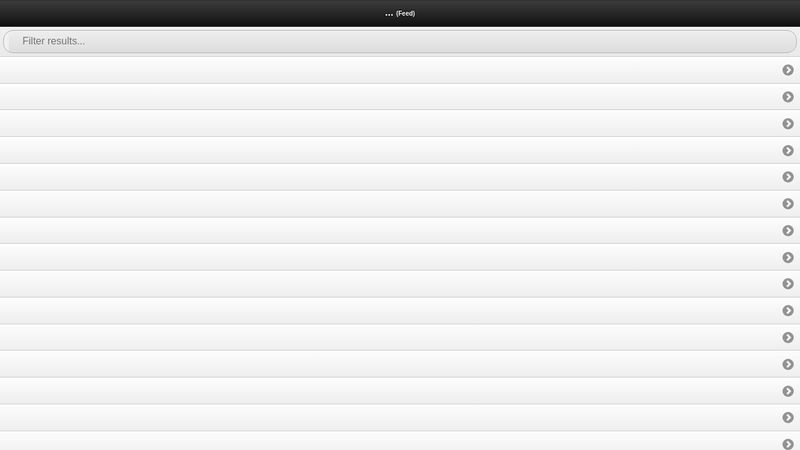 RSS Feed Reader with Jquery Mobile