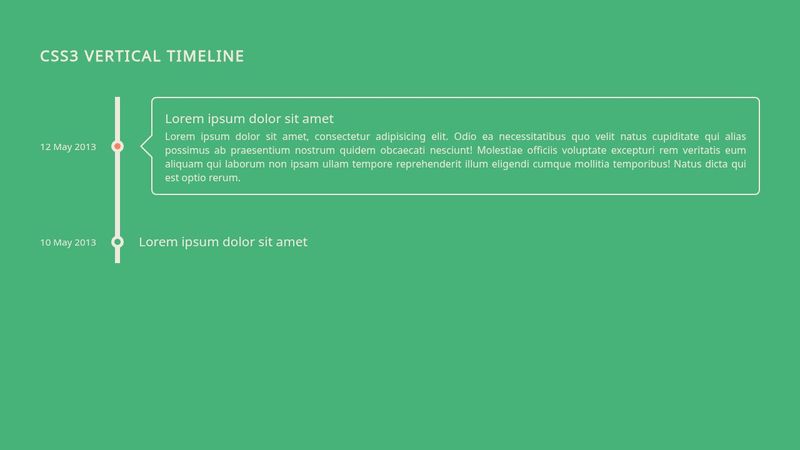 CSS3 Vertical Timeline