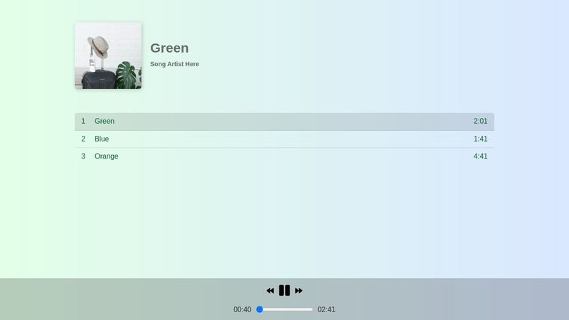 JS Music Player