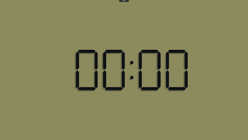 Digital LCD screen style clock in jQuery