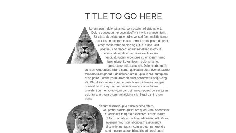 CSS shape-outside demo