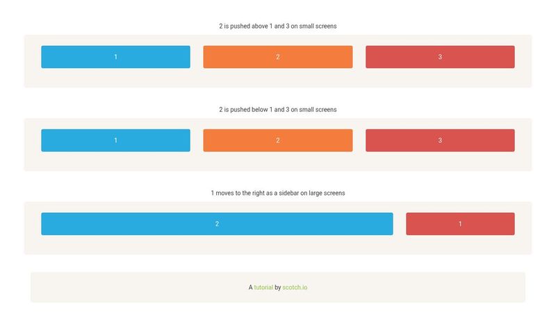 Column Reordering in Bootstrap