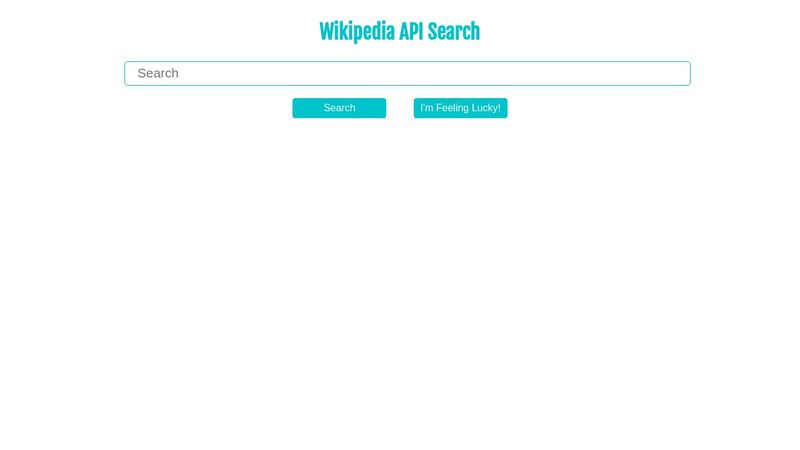 Wikipedia Search App