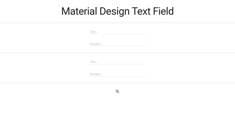 Material Design Text Field