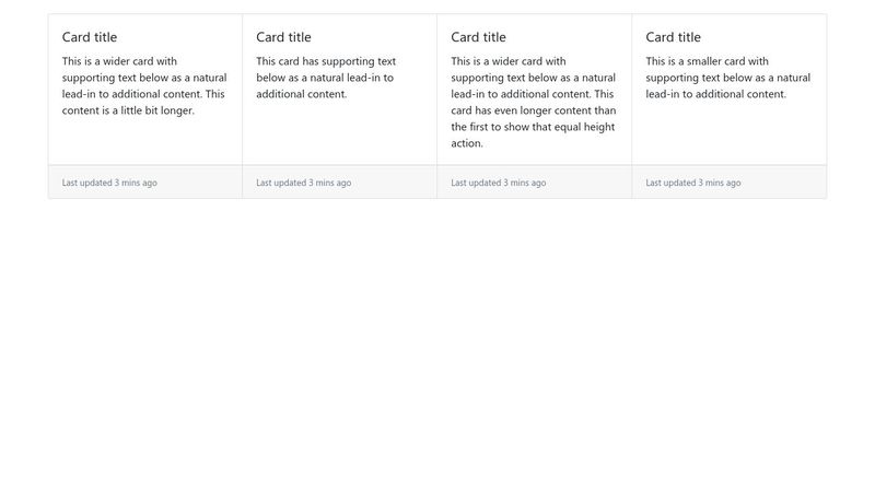 Bootstrap 4 Card Group Example