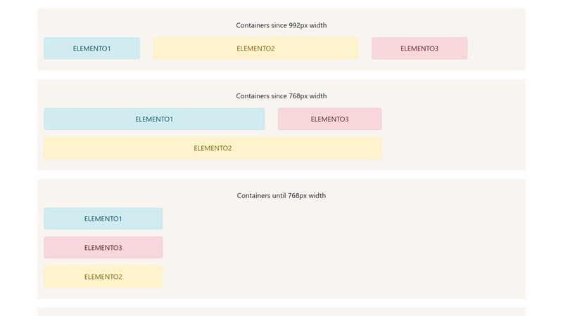 Bootstrap COL REORDER (horizontal & vertical)
