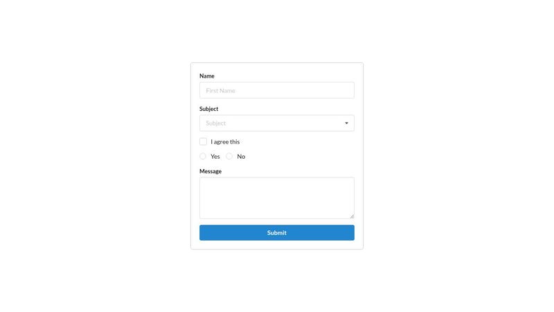 semantic ui Form