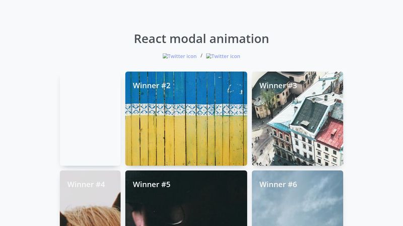 React modal animation