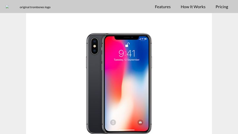 LandingPage iPhoneX