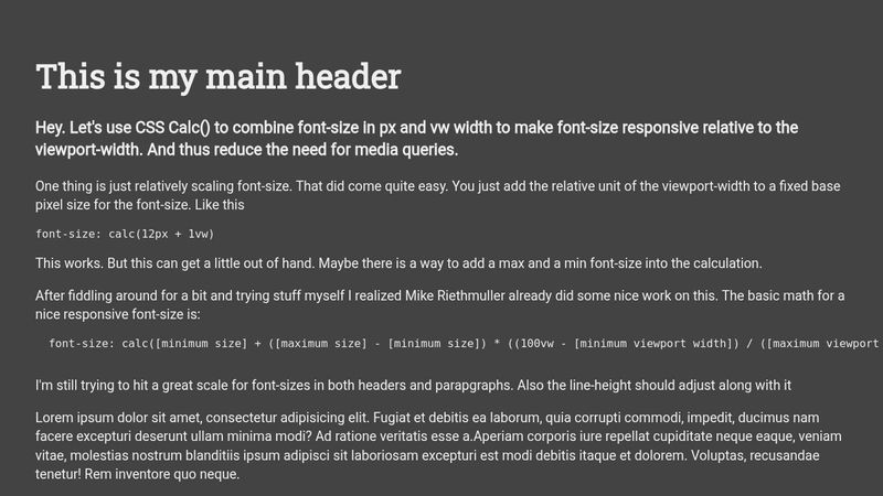 Font size Calc Makes Font Responsive font-size-calc-makes-font-responsive