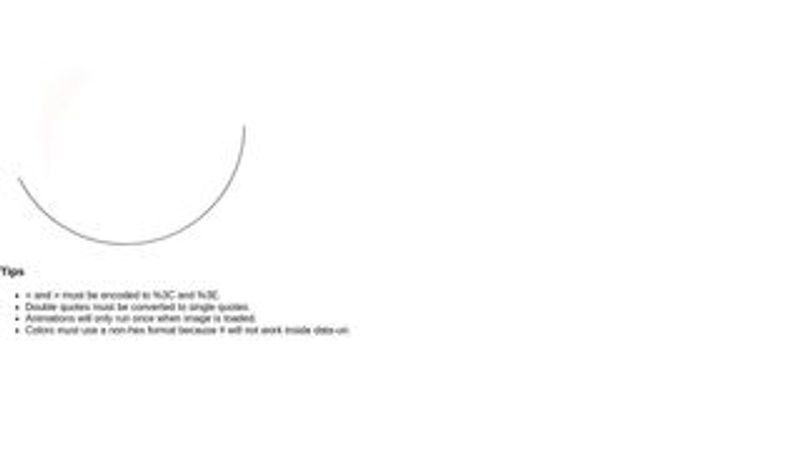 CSS animation inside a Data-URI SVG inlined in CSS