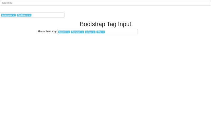 Bootstrap Tag Input