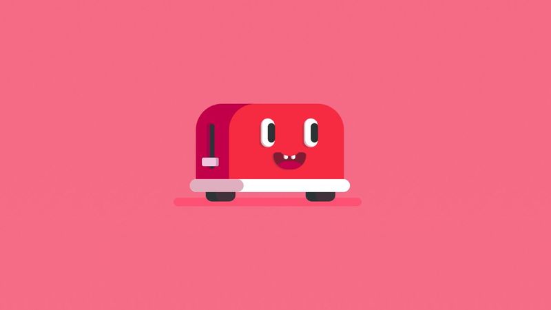 Pure CSS Happy Toaster animation