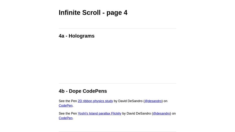 Infinite Scroll - page 4