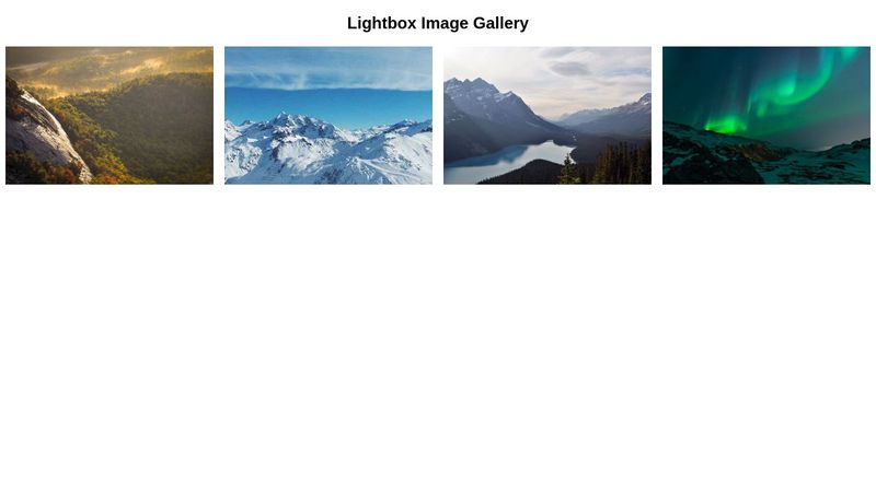 Lightbox Slider Carousel Image Gallery