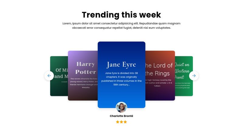 Carousel using swiper.js #swiper #scss
