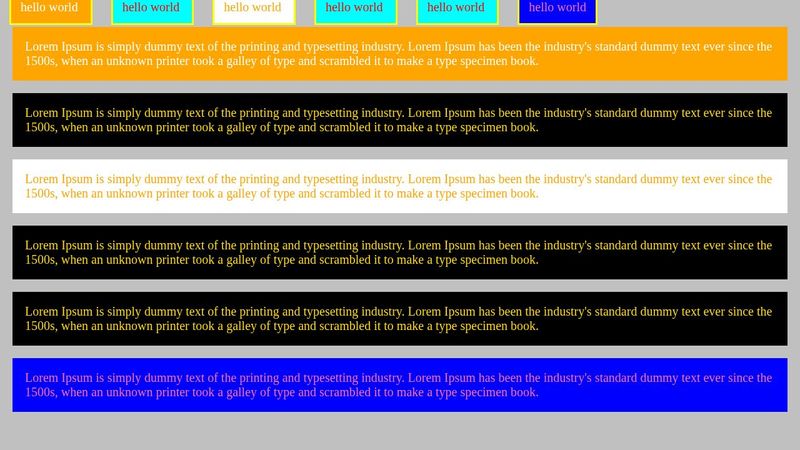 pseudo class 2 >> fist, last, nth of type