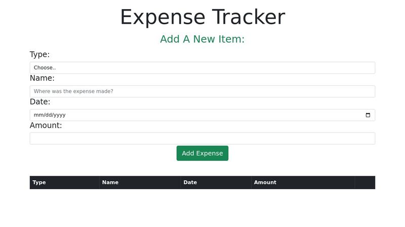 Expense Tracker