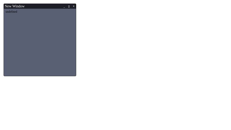 Basic Window