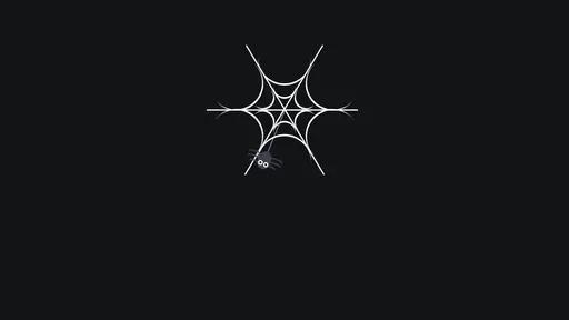 Spider web (CSS animation)