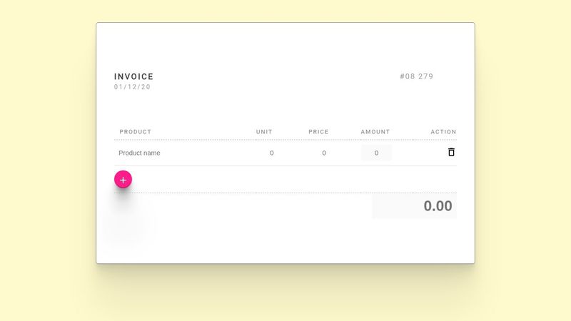 Invoice (Javascript)