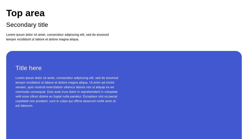 Sticky overlapping sections 2