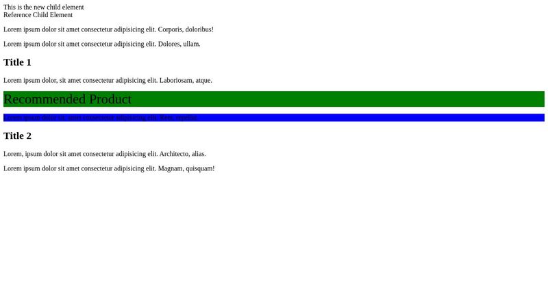 insertBefore() javascript
