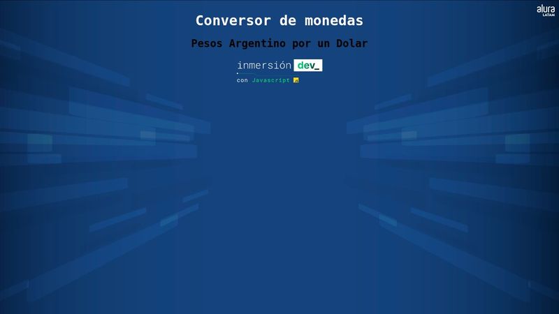 Clase 01 - Conversor de monedas
