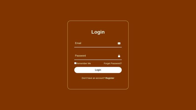 Animated Login Page Using HTML & CSS