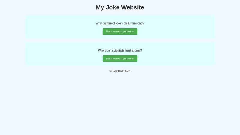 Joke Website