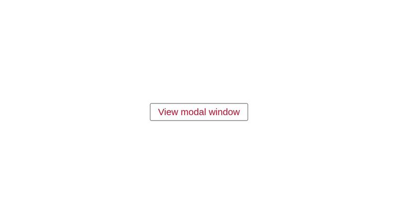 Modal interface window in CSS and JavaScript
