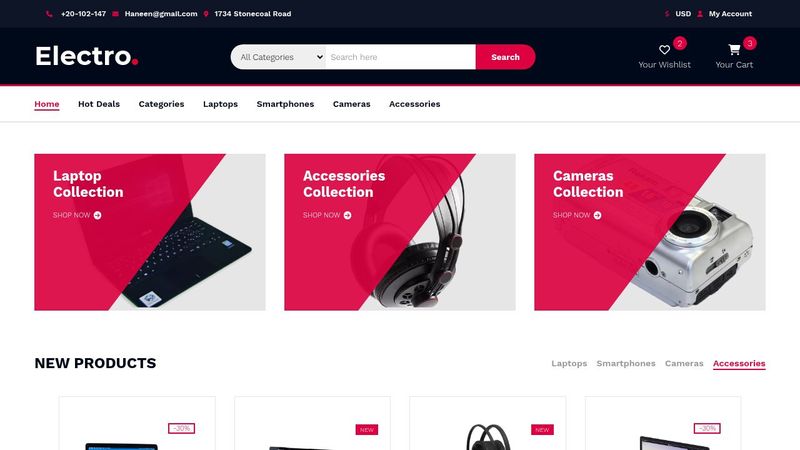 Electro -HTML Ecommerce