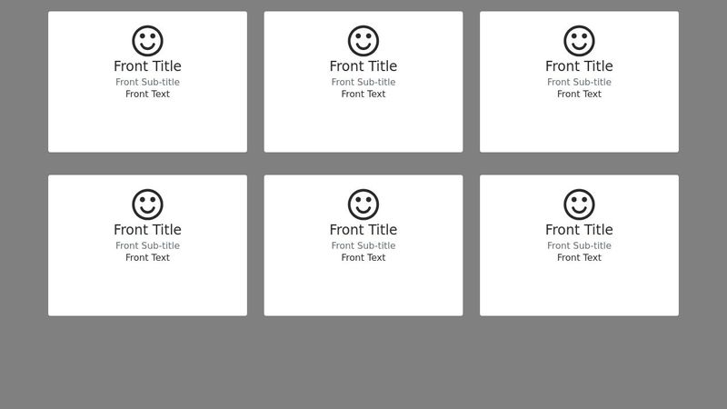 Responsive Flip Cards Bootstrap 4